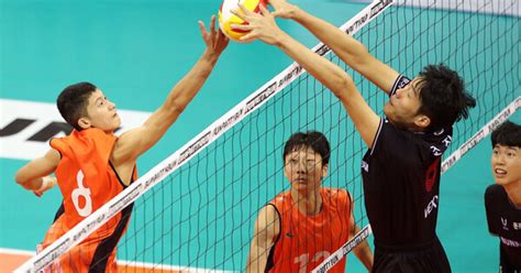 문경·bunpattybun 국제대학배구 한국 최장신 조진석 7득점 거미손 블로킹 등극