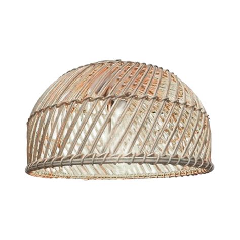 Klosz lampy wiszącej w stylu retro z rattanu sharprepublic 64048006