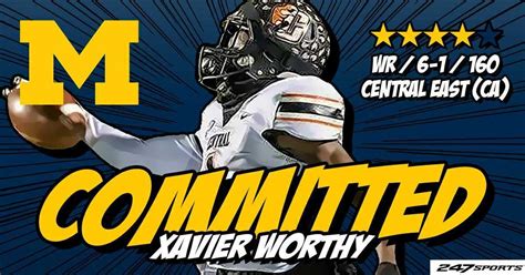 Breaking Four Star Cali Wr Xavier Worthy Re Commits To Michigan