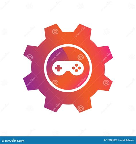 Setting Game Button Vector Icon Stock Vector Illustration Of Sign Industry 122989037
