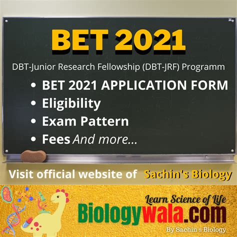 DBT JRF BET Exam Biologywala Com By Sachin S Biology