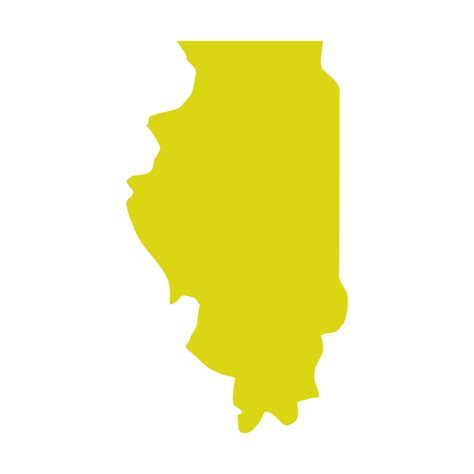 Vector Map Of Illinois
