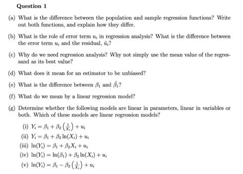 Solved A What Is The Difference Between The Population And