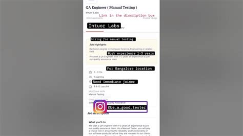 hiring for qa hiring softwaretesting mockinterview instagram
