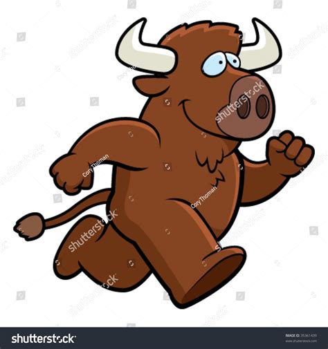 Buffalo Running Stock Vector Royalty Free 35361439 Shutterstock