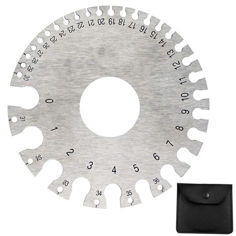 Buy Wire Gauge Measuring Tool Round Awg Swg Wire Gage Thickness Gauge Measurer Tester Ruler