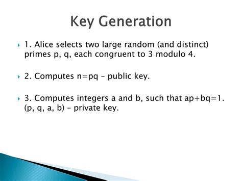 Ppt Rabin Cryptosystem And Blum Goldwasser Cryptosystem Powerpoint