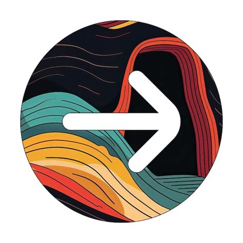 Premium Photo Icon Eps Arrow Circle Right Modern Easter Graphic