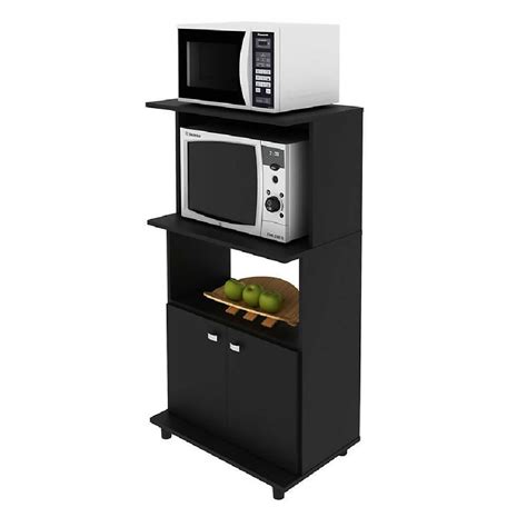 Mueble Auxiliar De Cocina Victoria Negro Ebani
