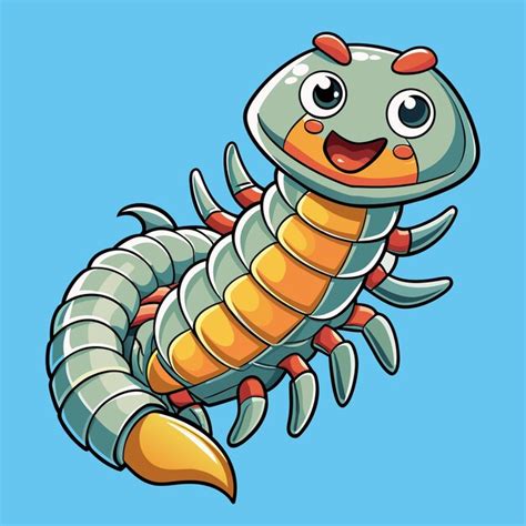 A Cartoon Drawing Of A Lizard With A Smile On Its Face Premium Ai Generated Vector