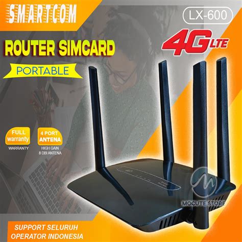 Jual Wifi Wireless Router 4G LTE CPE Smartcom LX600 150Mbps SIMCARD Modem Wifi Hotspot Shopee