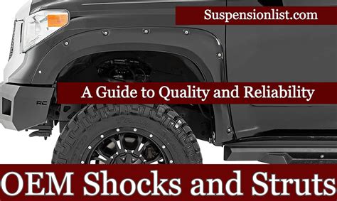 Oem Shocks And Struts A Guide To Quality And Reliability