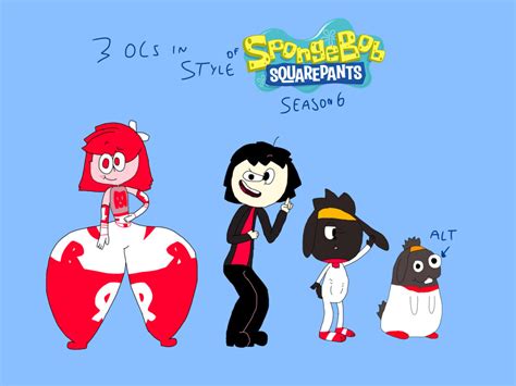 Filler 3 Ocs In Spongebob S6 Style By Eliscristiane2012 On Deviantart