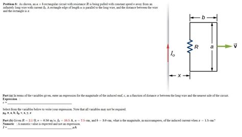 solved problem 8 as shown an a×b rectangular circuit with