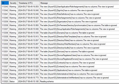 azure ad data source cannot generate schema files community