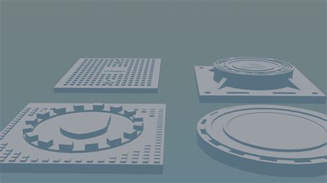 Stl File 3d Printed Manhole Cover・3d Print Design To Download・cults