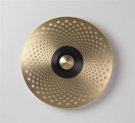 Applique Murale Earth Mandala 440 Laiton Satiné Graphite Satiné Led