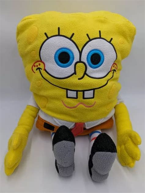 25” Large Jumbo Big Spongebob Squarepants Plush Cuddle Pillow Stuffed