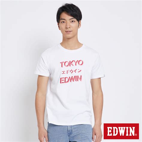 Edwin 東京系列3m燈管tokyo短袖t恤 男 白色 T恤 Yahoo奇摩購物中心