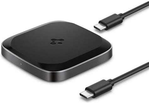 Spigen Arcfield Pf W Draadloze Oplader Met Usb C Kabel M Zwart Gsmpunt Nl