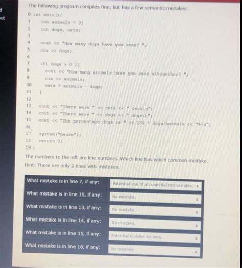 solved d but the following program compiles fine but has a