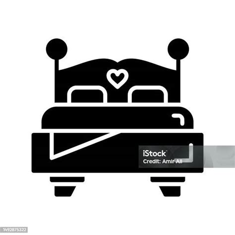 더블 침대 아이콘 가구에 대한 스톡 벡터 아트 및 기타 이미지 가구 더블사이즈 침대 디자인 Istock