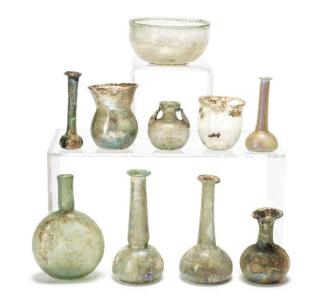 Bonhams Ten Roman Glass Vessels 10