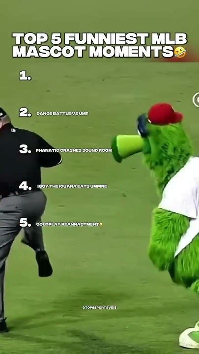 Top 5 Funniest Mlb Mascot Moments🤣 Mlb Baseball Sports Top5 Lmao