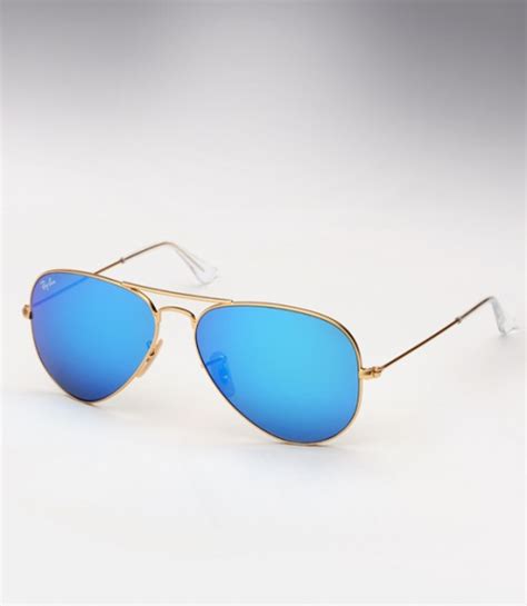 Ray Ban Aviator Rb 3025 Colored Mirror Sunglasses Blue