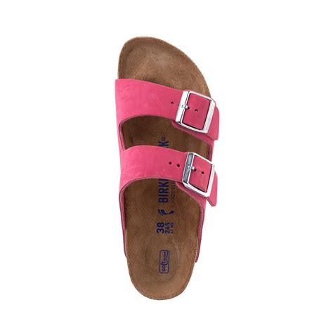 Womens Birkenstock Arizona Soft Footbed Sandal Fuschia Journeys