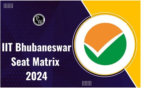 IIT Bhubaneswar Seat Matrix Course And Category Wise Number Of Seats Previous Year Seat