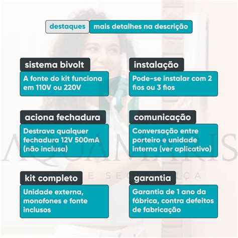 Interfone Coletivo Wifi 5 Pontos HDL Controle Pelo Aplicativo Aquamaris Casa e Segurança