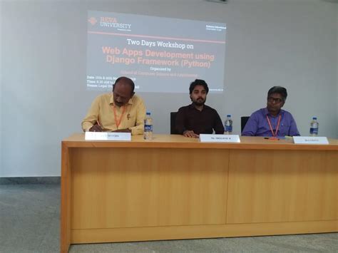 Sreejith R Phd On Linkedin Django Python Revauniversity Workshops