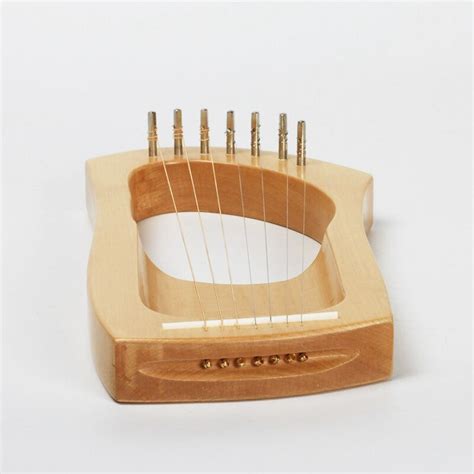 7 string wood lyre harp metal solid wood stringed grandado