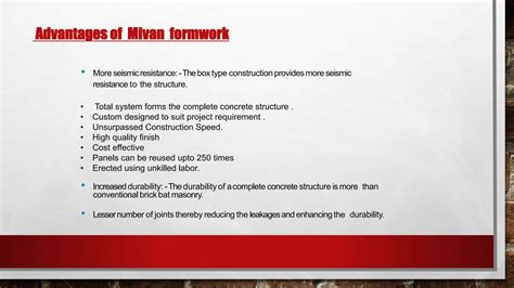 Mivan Construction Technology For Const Pptx