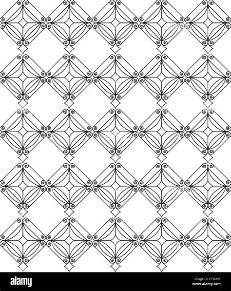 Vector Seamless Pattern Black And White Repeating Geometric Pattern Stock Vector Image And Art