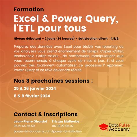 data pulse sur linkedin excel powerquery etl formation dataskills