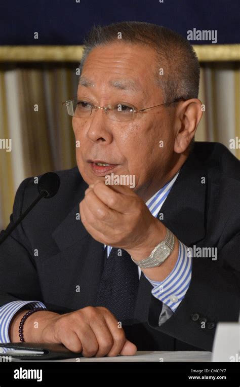 July 20 2012 Tokyo Japan Hiroyuki Kurihara The Spokesperson For The Owners Of The Disputed