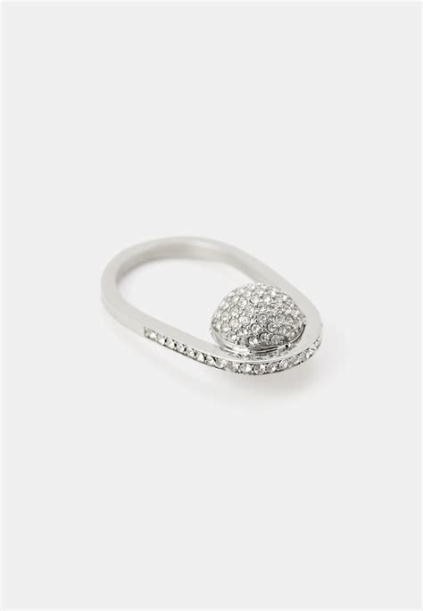 Кольцо Guess, цвет: белый, RTLAEB432301 — купить в интернет-магазине Lamoda