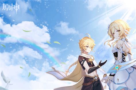 Aether Lumine Genshin Impact 4k Ultra Hd Wallpaper Background Porn