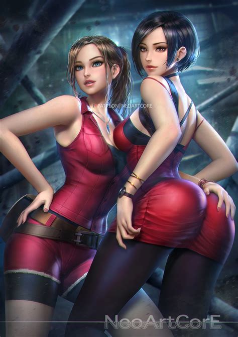 Claire And Ada By Neoartcore Hentai Foundry