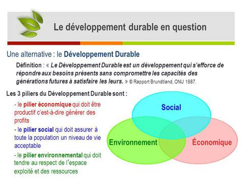 le développement durable définition