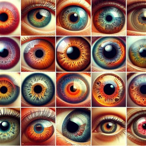 Premium Psd Hyperrealistic Female Iris Eye Makro Face Skin Colorful