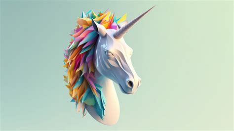 유니콘 배너의 장엄한 3d 추상 그림 배경 Png  무료 다운로드 Pikbest