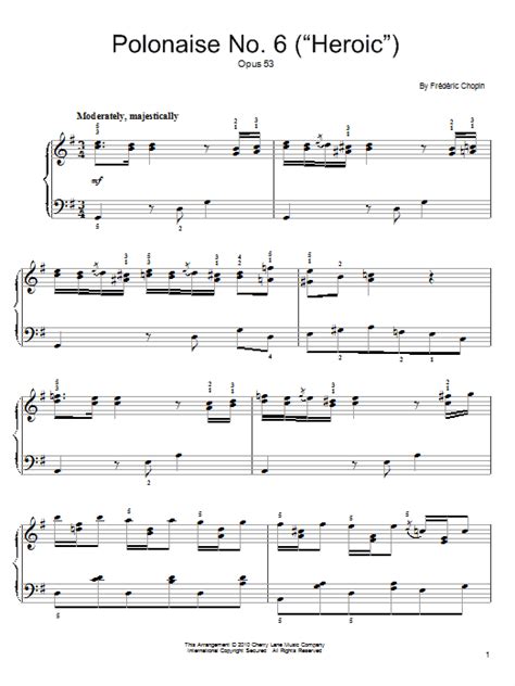 Polonaise No 6 Op 53 Sheet Music Direct
