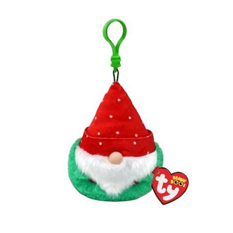 TY Beanie Boos TOPSY The Christmas Gnome Key Clip 4 Inch