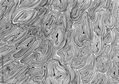 Texture Background Thin Curved Black Lines That Flow Smoothly Around Each Other To Form Spots