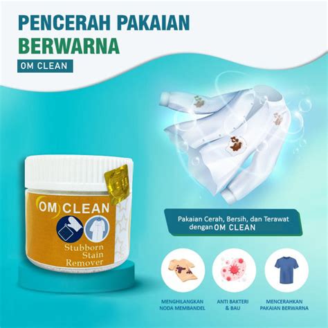 Om Clean Pembersih Pakaian Penghilang Noda Membandel Jamur