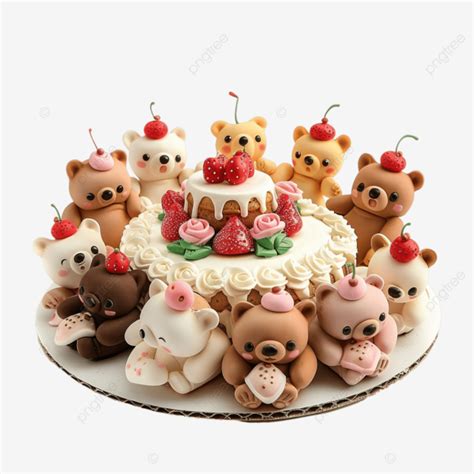 귀여운 작은 케이크 곰 그룹 귀엽다 케이크 컵케익 Png 일러스트 및 이미지 에 대한 무료 다운로드 Pngtree