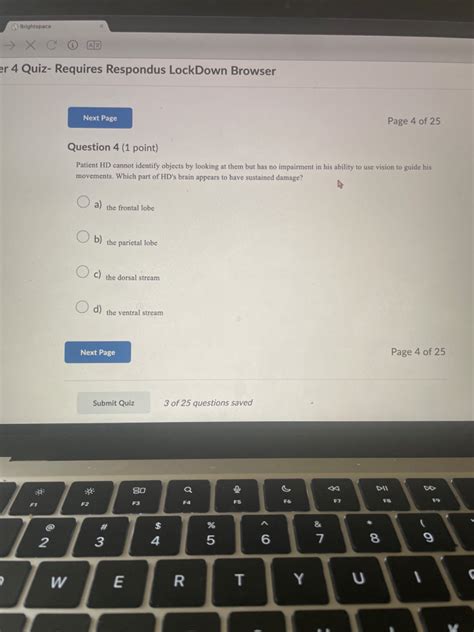 SOLVED 9 Brightspace I 2 A 4 Quiz Requires Respondus